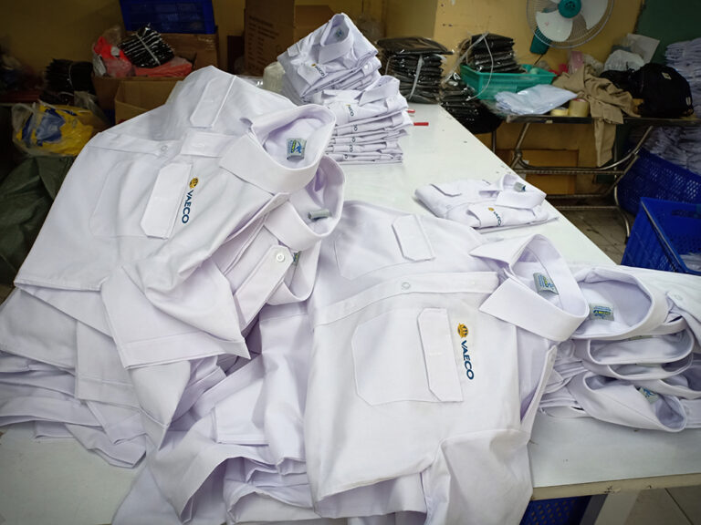 Manufacturing Almost 2000 Uniform Shirts For VAECO Vietnam Airlines ...